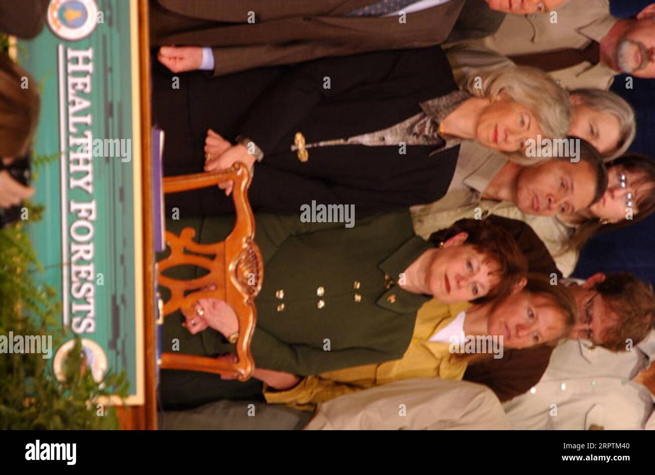 Mississippi Senator Thad Cochran, Interior Secretary Gale Norton, and ...