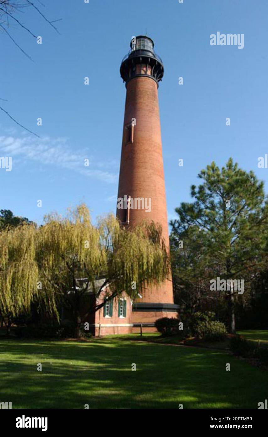 Currituck Beach Lighthouse, Outer Banks, North Carolina, viewed during ...