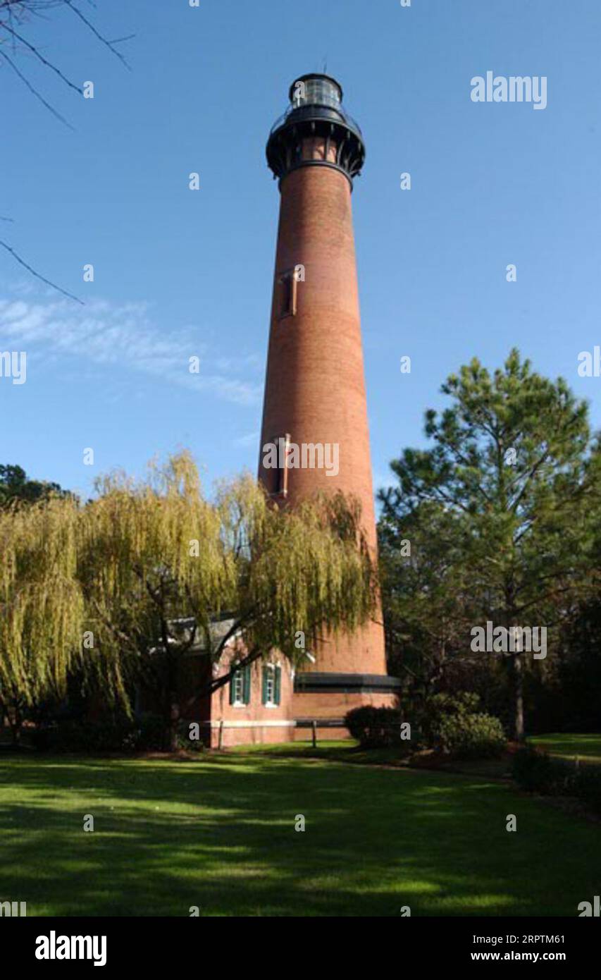 Currituck Beach Lighthouse Outer Banks North Carolina Viewed During