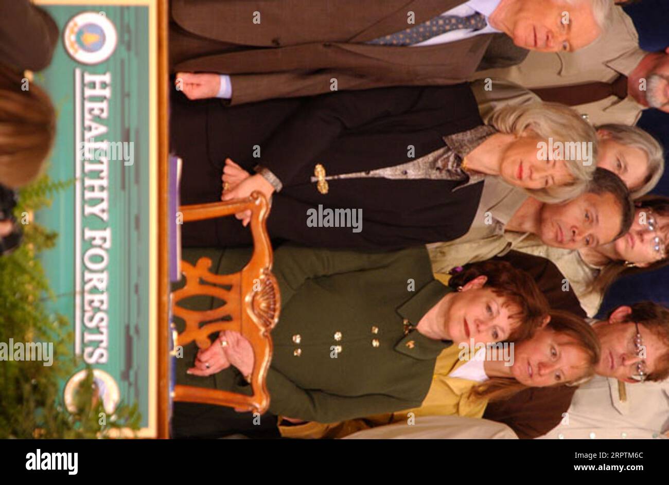 Mississippi Senator Thad Cochran, Interior Secretary Gale Norton, and ...