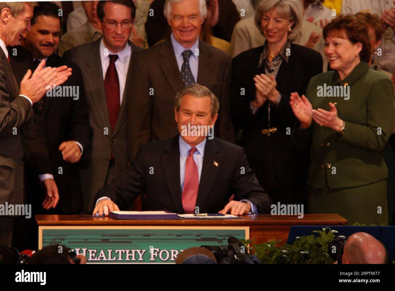 Healthy Forests Restoration Act signing event, with President George ...