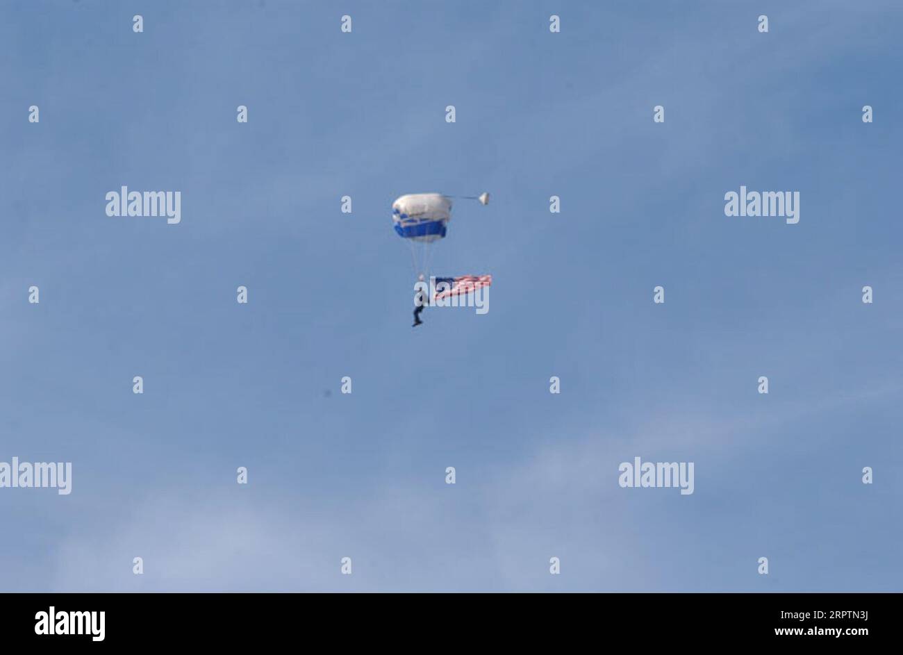 Skydiver team demonstration, among activities marking the centennial of ...