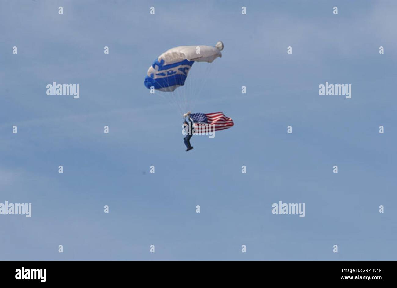 Skydiver team demonstration, among activities marking the centennial of ...