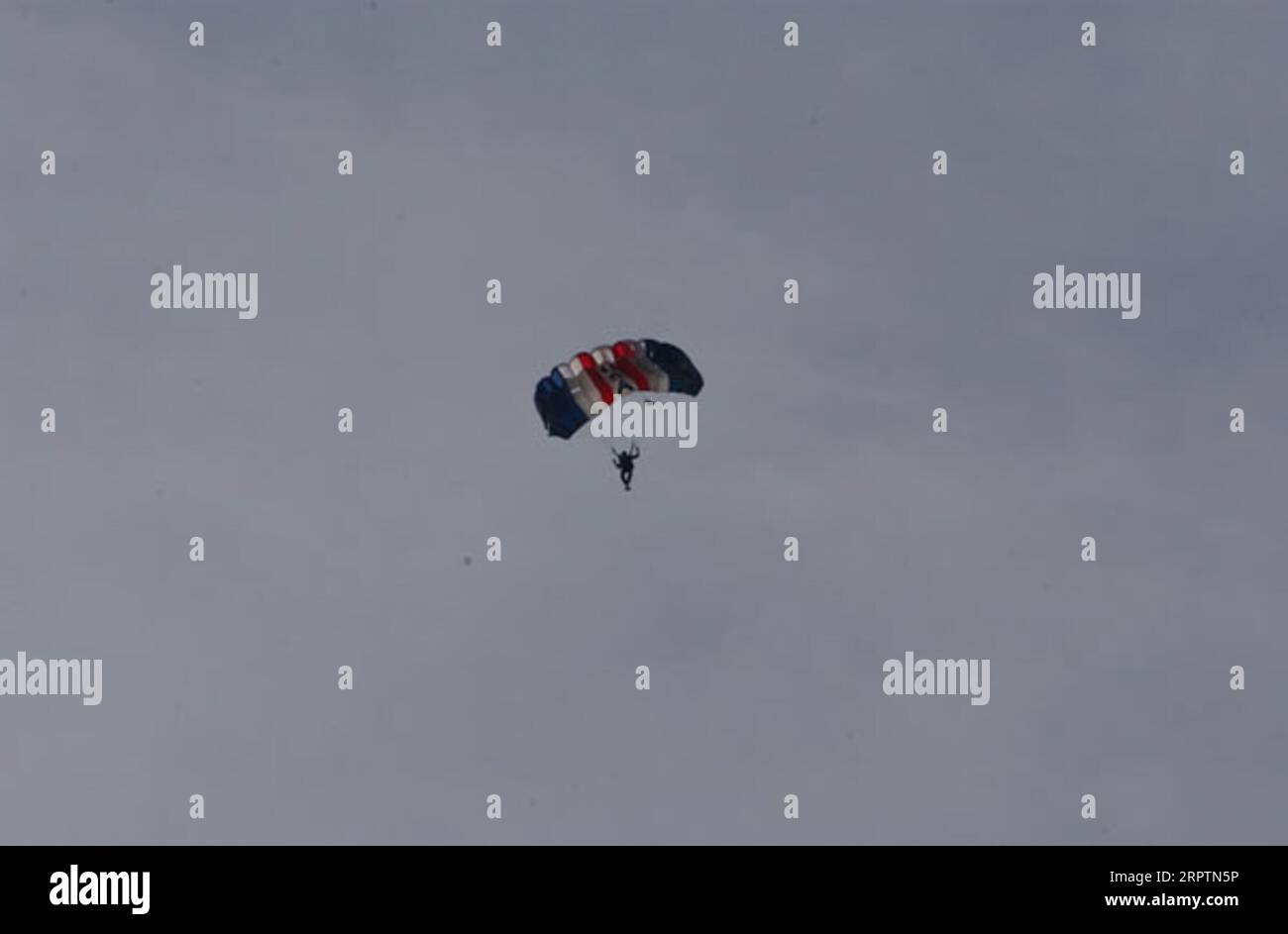 Skydiver team demonstration, among activities marking the centennial of ...