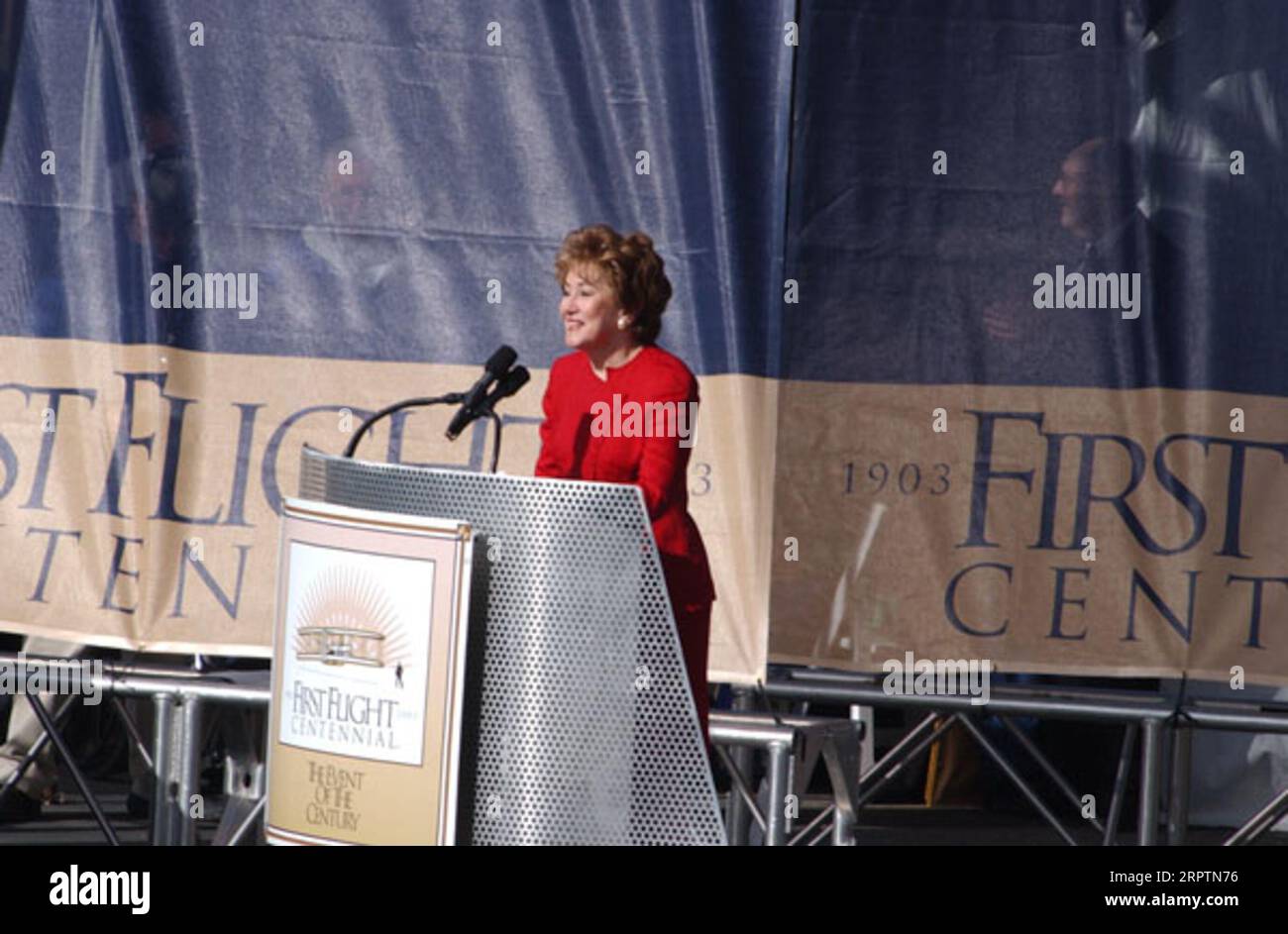 North Carolina Senator Elizabeth Dole participating in announcement of ...