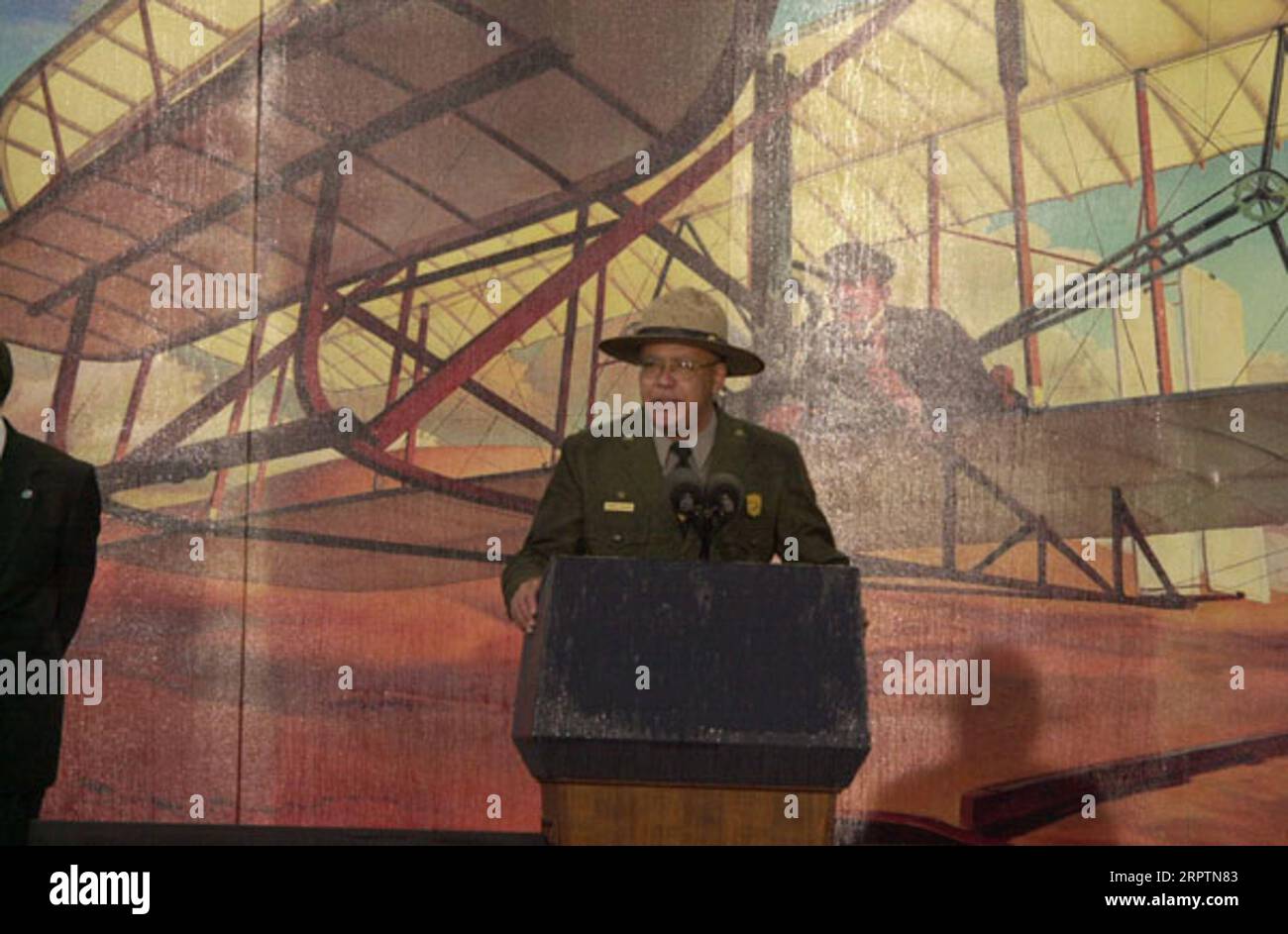 National Park Service historian Darrell Collins speaking at events ...