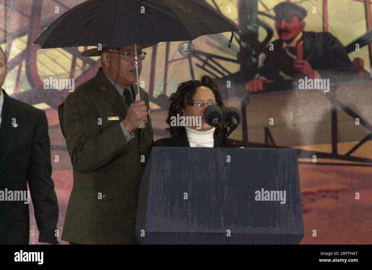 National Park Service historian Darrell Collins, left, was among the ...