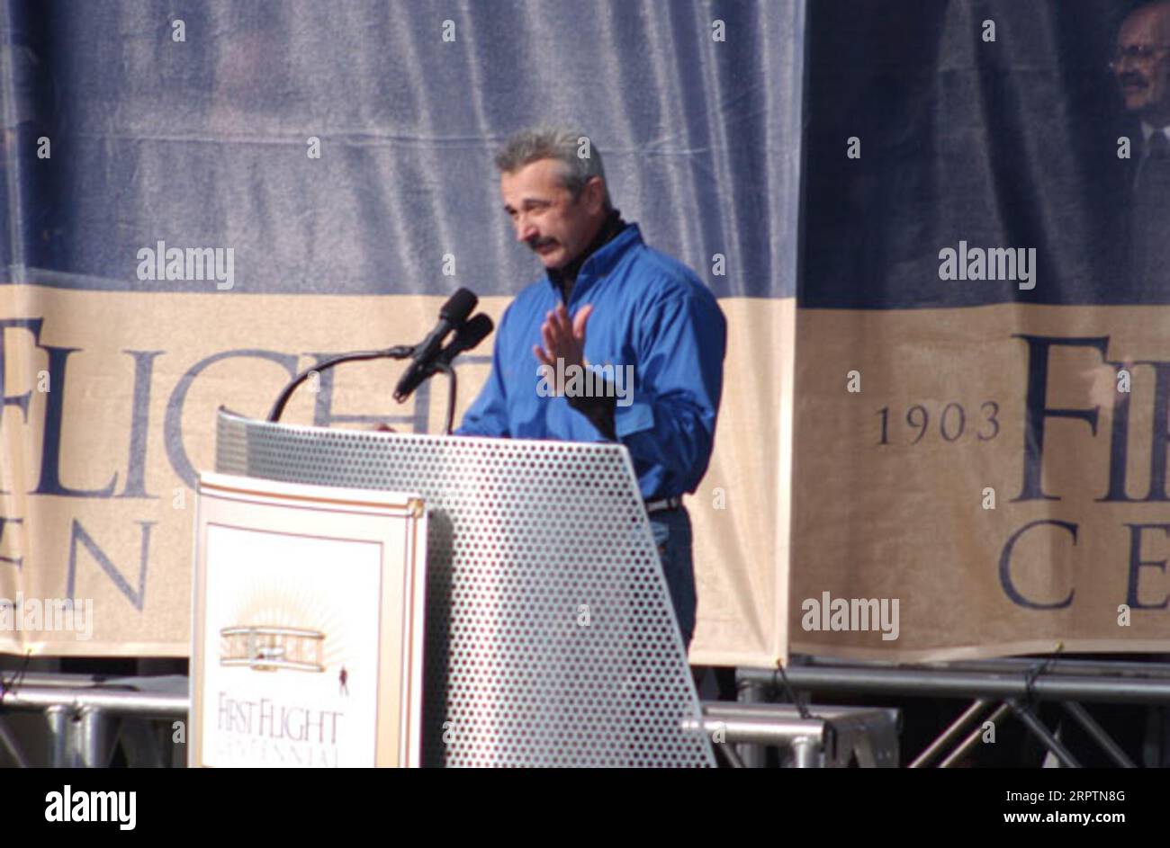 Country music singer Aaron Tippin participating in announcement of 100 ...