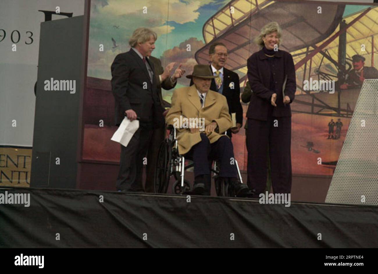 First Flight Society's Rex Peters, astronaut Neil Armstrong, aviation ...