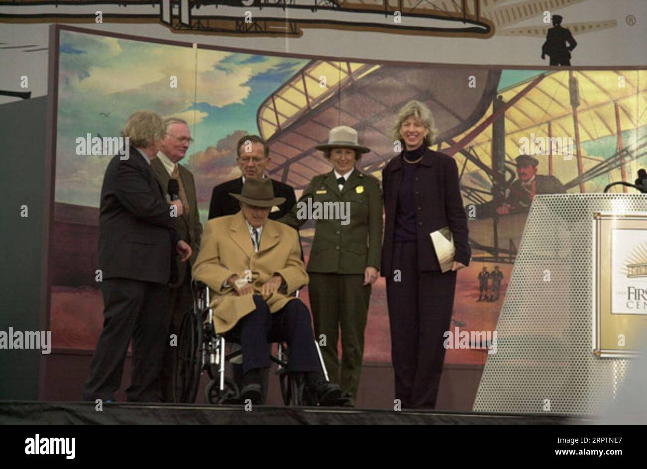 First Flight Society's Rex Peters, astronaut Neil Armstrong, aviation ...