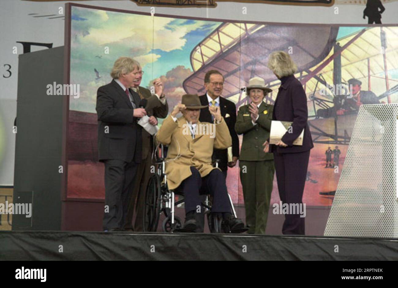 First Flight Society's Rex Peters, astronaut Neil Armstrong, aviation ...