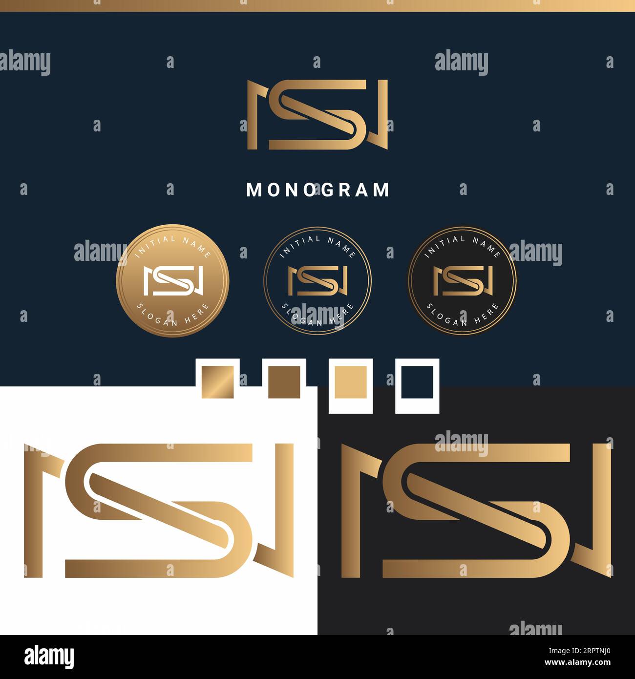 Sn initial Stock Vector Images - Alamy