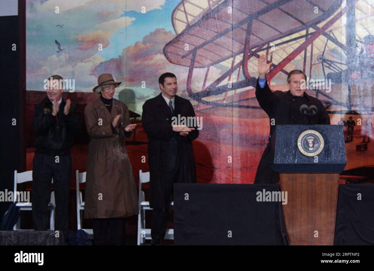 North Carolina Governor Mike Easley, Secretary Gale Norton, actor John ...