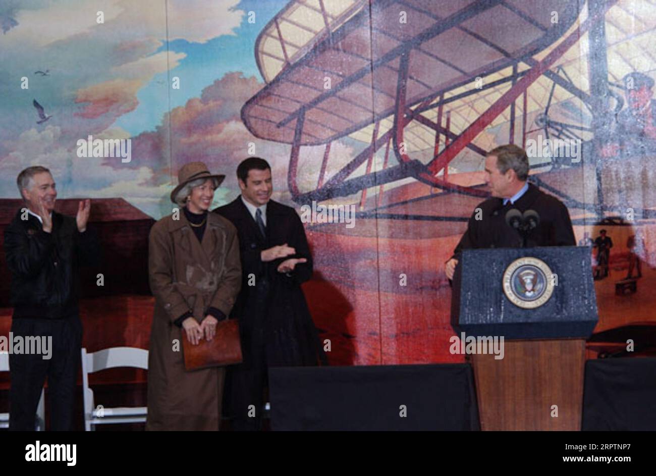 North Carolina Governor Mike Easley, Secretary Gale Norton, actor John ...