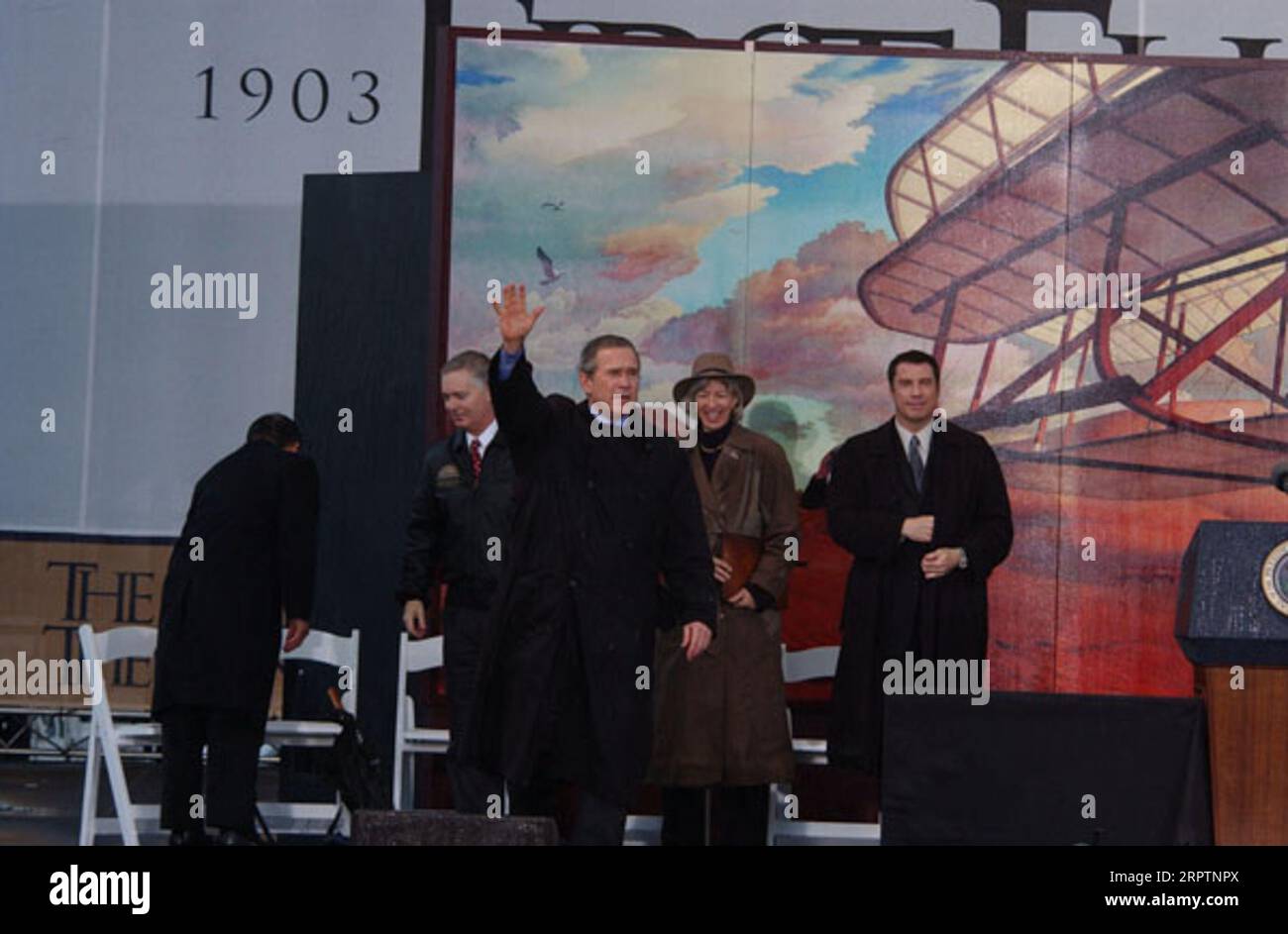 North Carolina Governor Mike Easley, President George Bush, Secretary ...