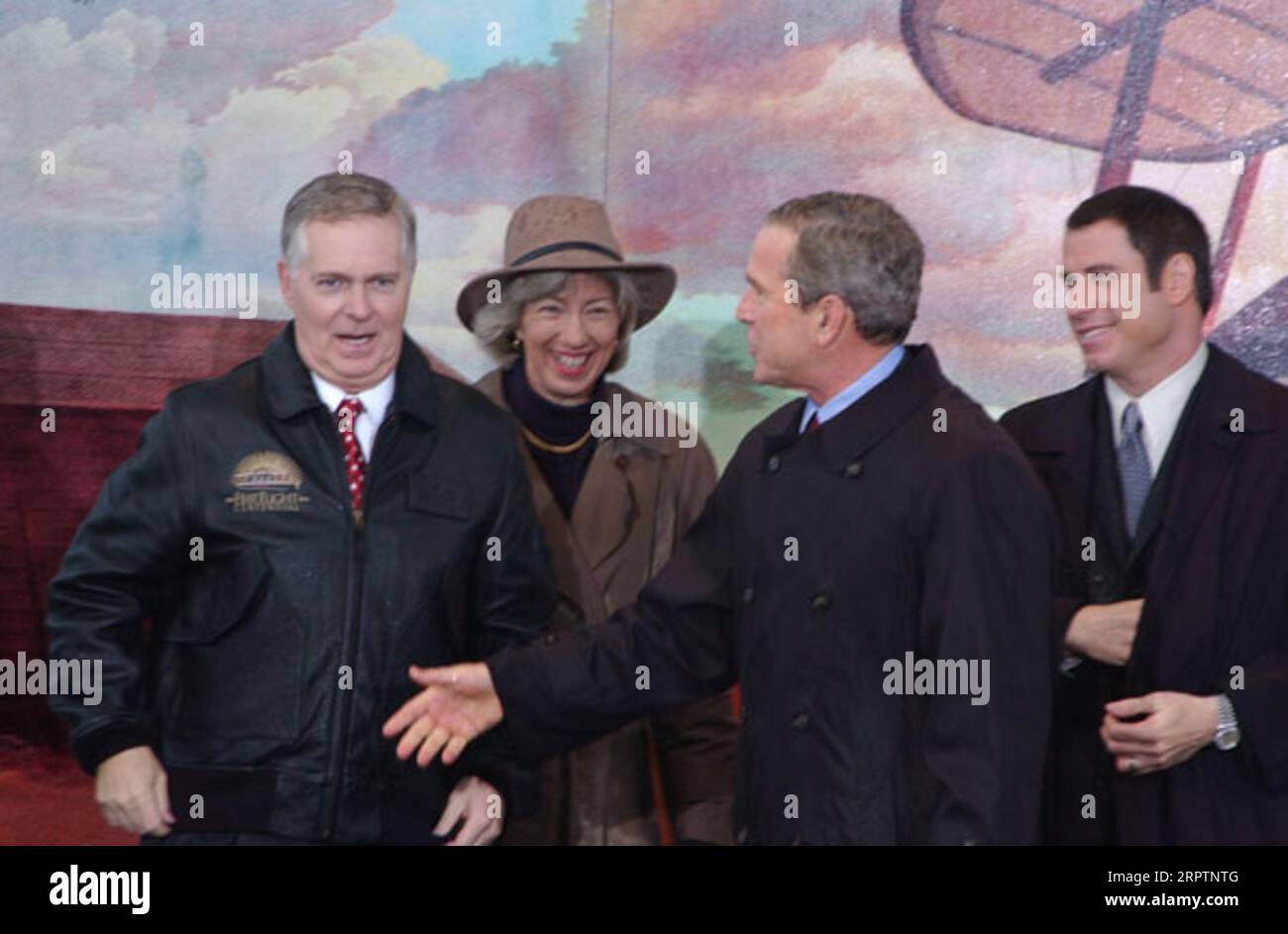 North Carolina Governor Mike Easley, Secretary Gale Norton, President ...