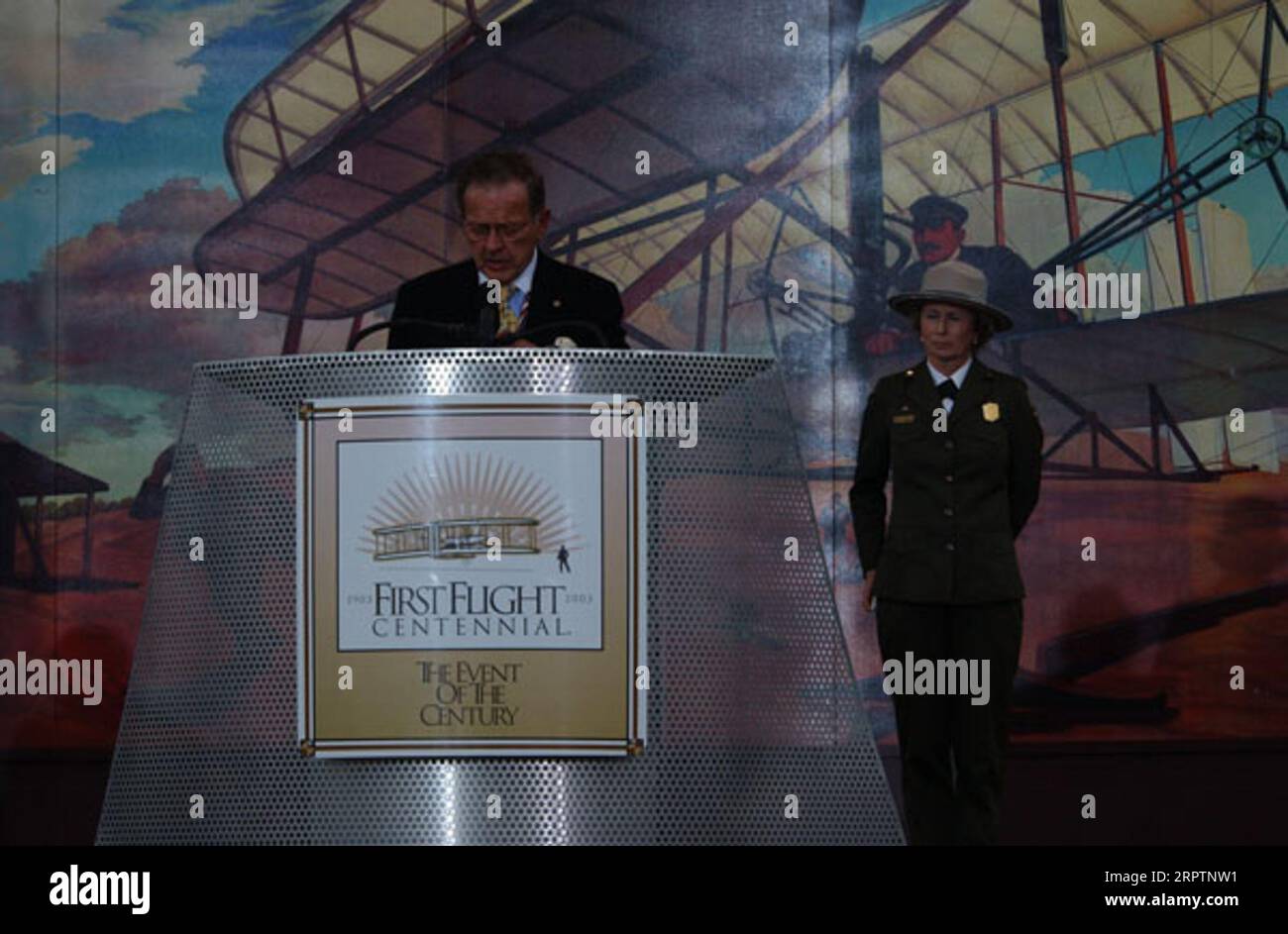 Alaska Senator Ted Stevens at events marking the centennial of the ...