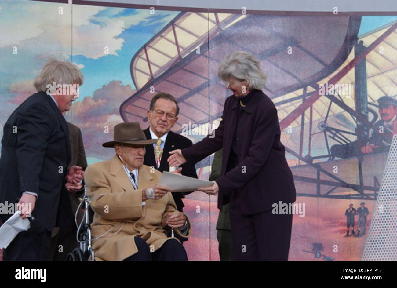 First Flight Society's Rex Peters, aviation pioneer Harry Combs in ...