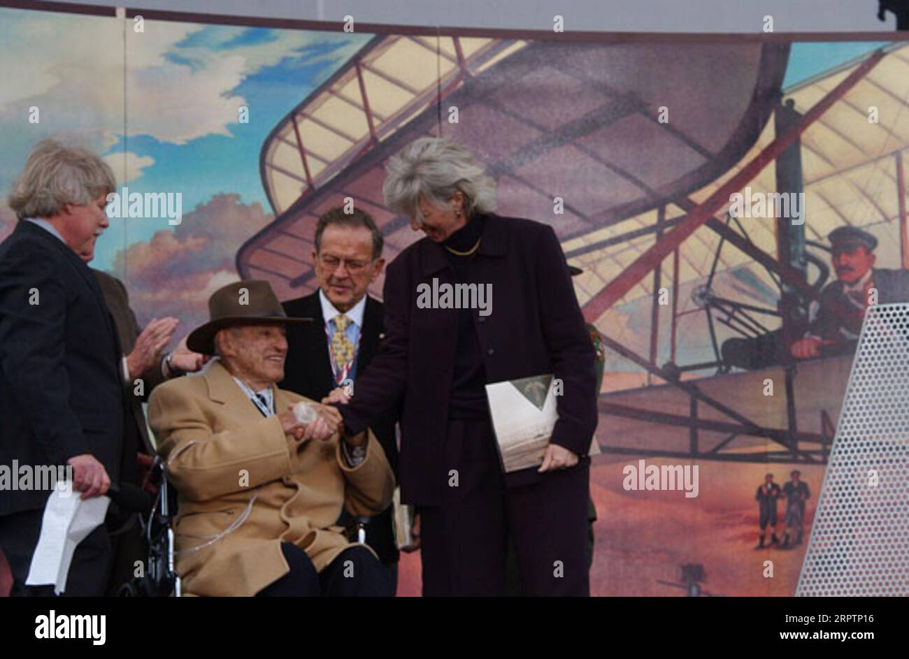 First Flight Society's Rex Peters, aviation pioneer Harry Combs in ...