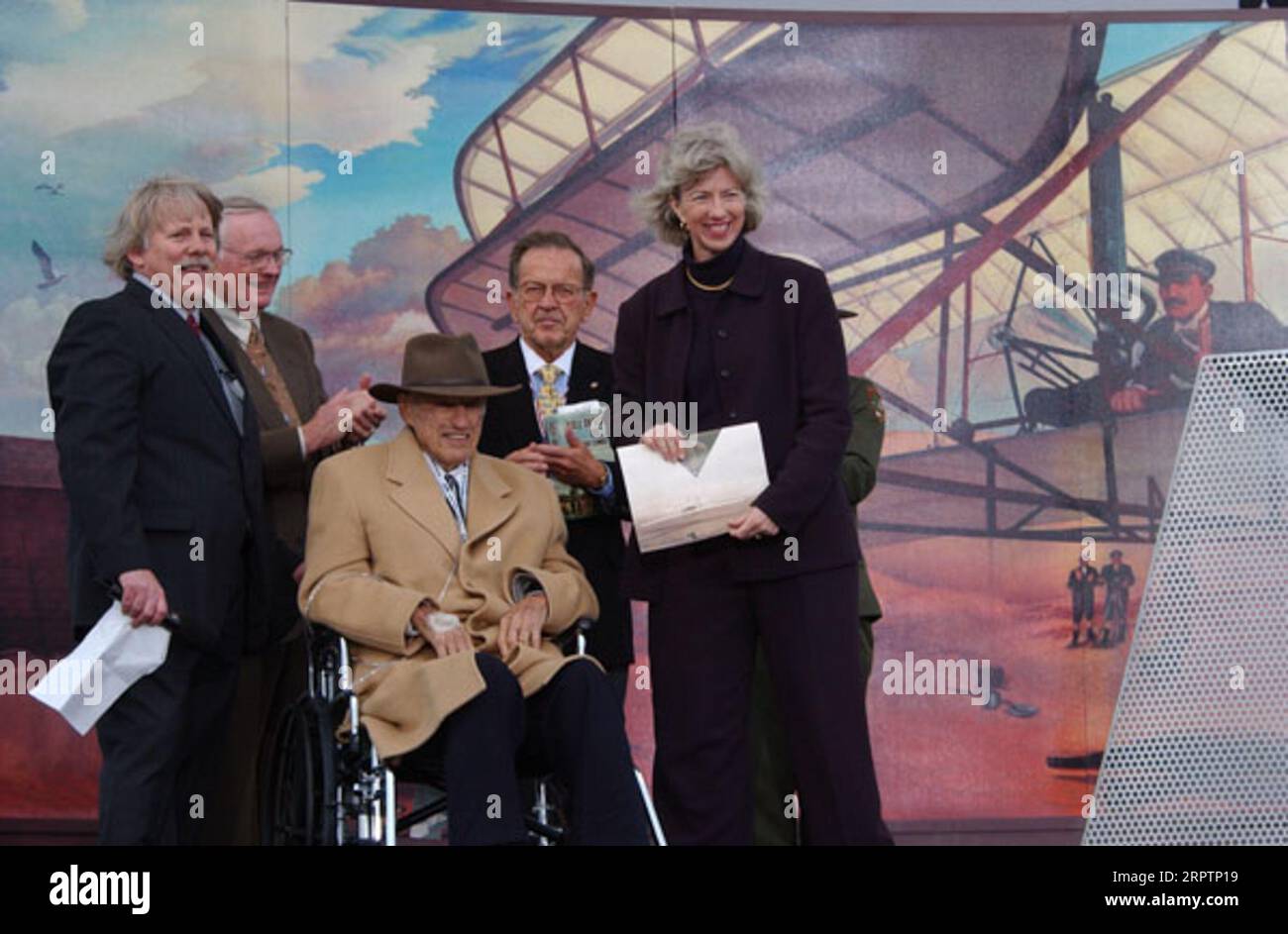 First Flight Society's Rex Peters, aviation pioneer Harry Combs in ...