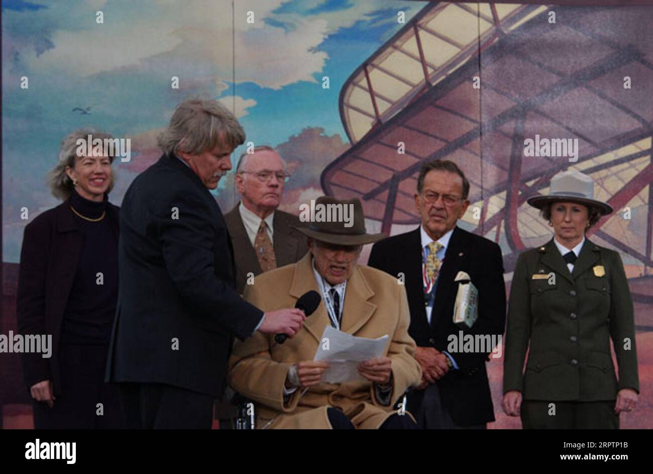 First Flight Society's Rex Peters and aviation pioneer Harry Combs ...