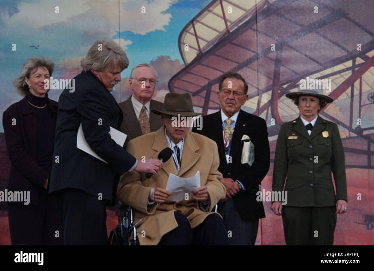 First Flight Society's Rex Peters and aviation pioneer Harry Combs ...