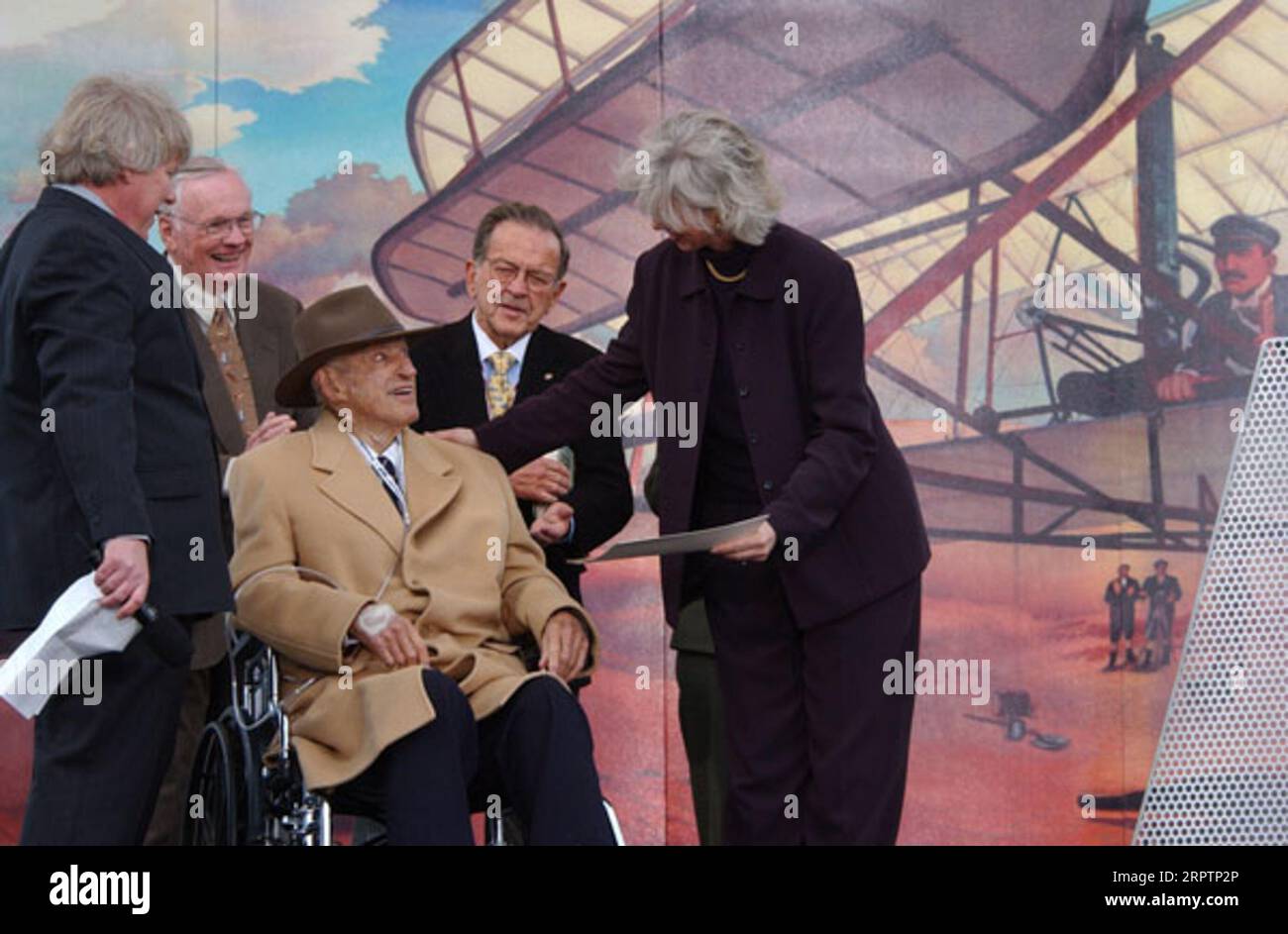 First Flight Society's Rex Peters, aviation pioneer Harry Combs in ...