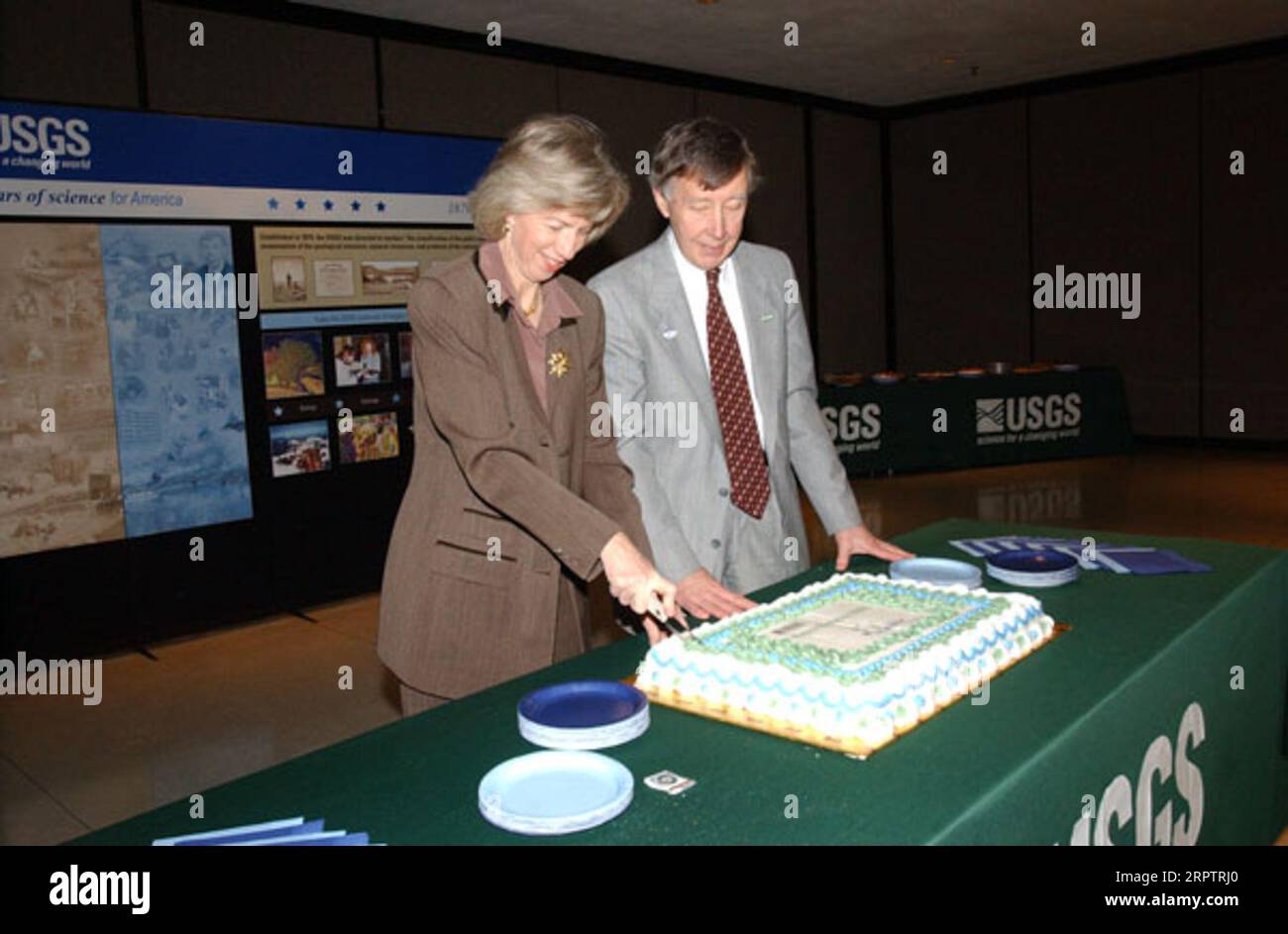 Secretary Gale Norton, left, and U.S. Geological Survey Director ...