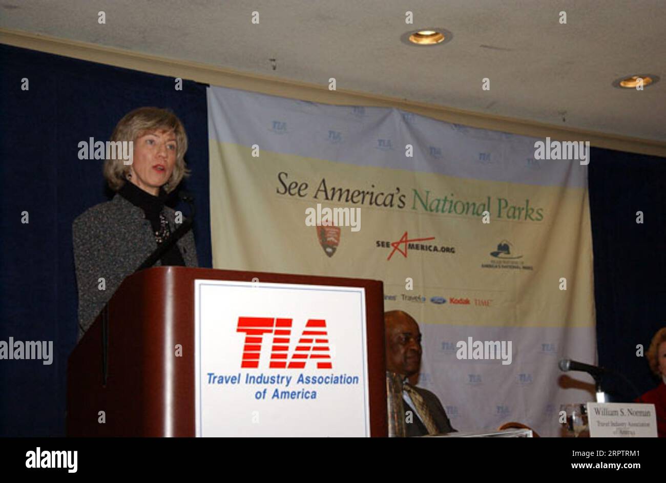 Secretary Gale Norton speaking at Washington, D.C. signing event for ...