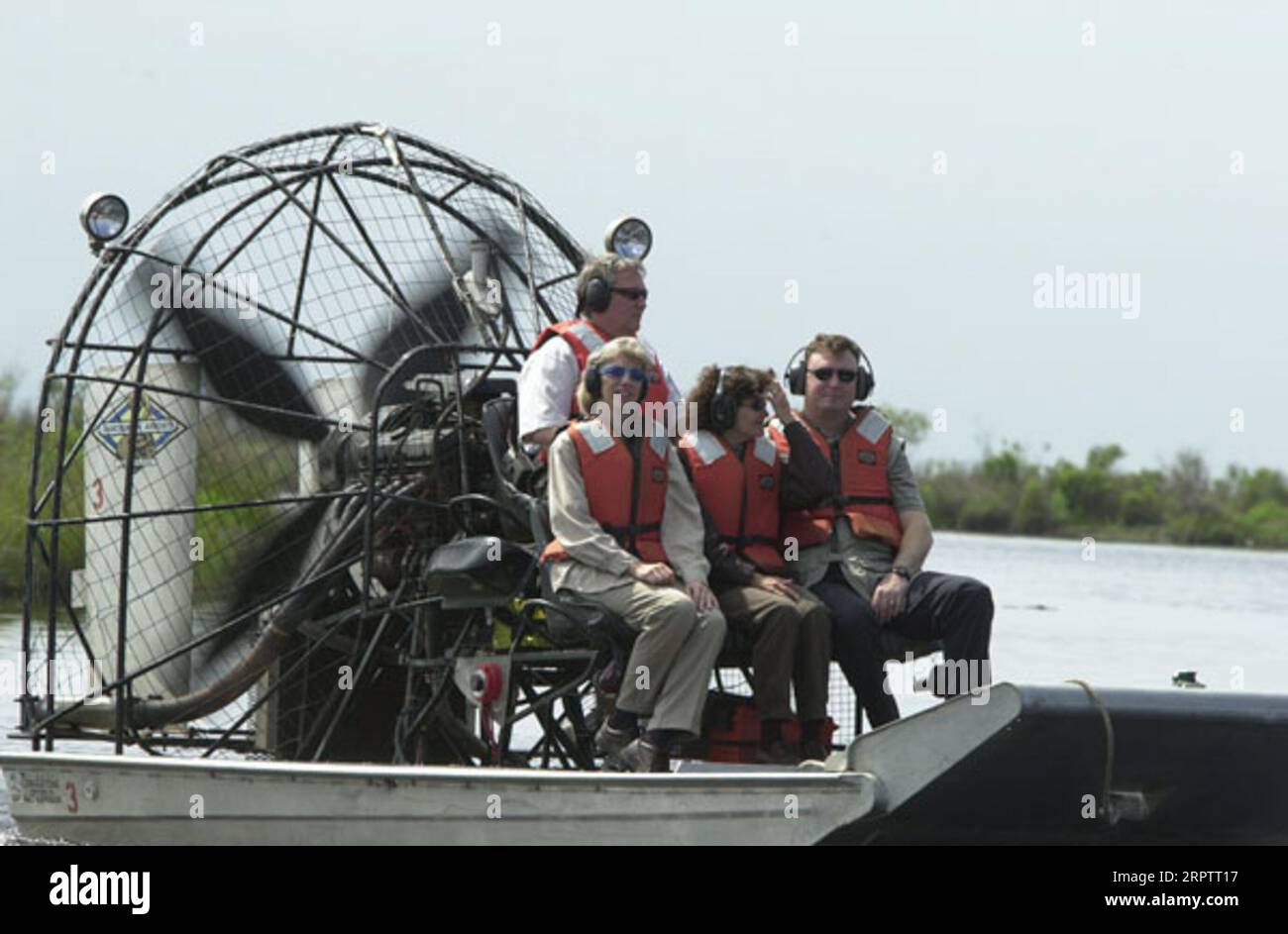 Visit of Secretary Gale Norton to Louisiana to tour Bayou Sauvage ...