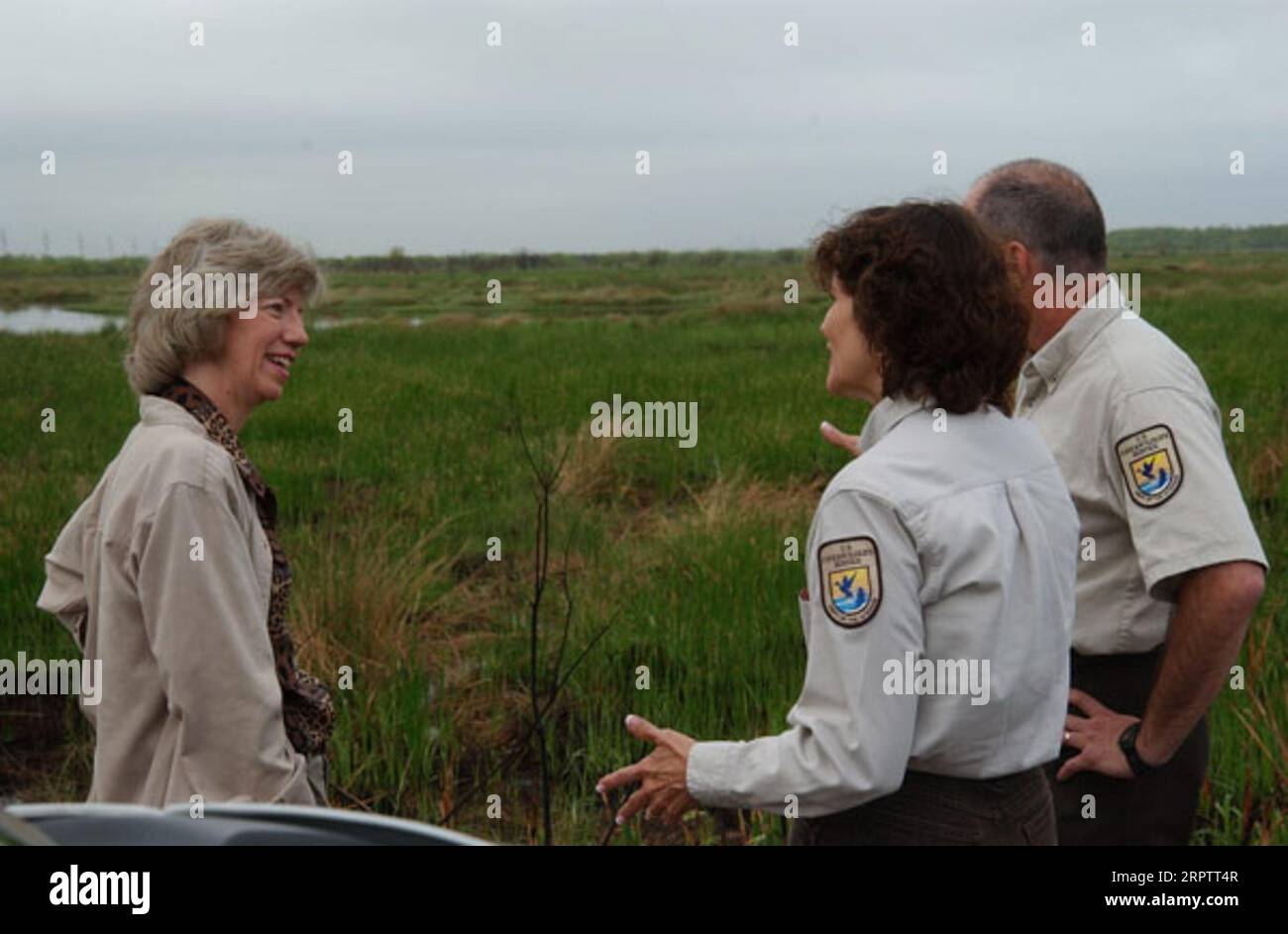 Visit of Secretary Gale Norton to Louisiana to tour Bayou Sauvage ...