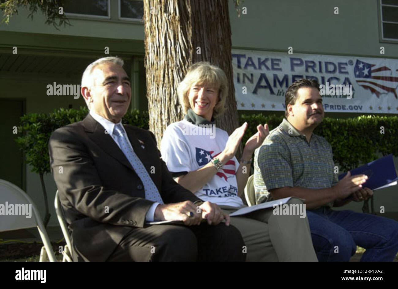 Stockton, California Mayor Gary Podesto, Secretary Gale Norton, and ...