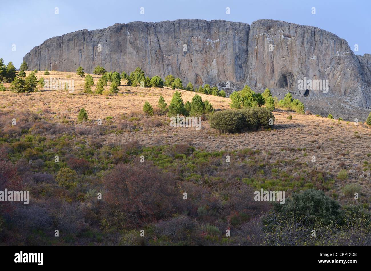 Karst mountains in the Sierra del Moncayo massif, north-eastern Spain ...