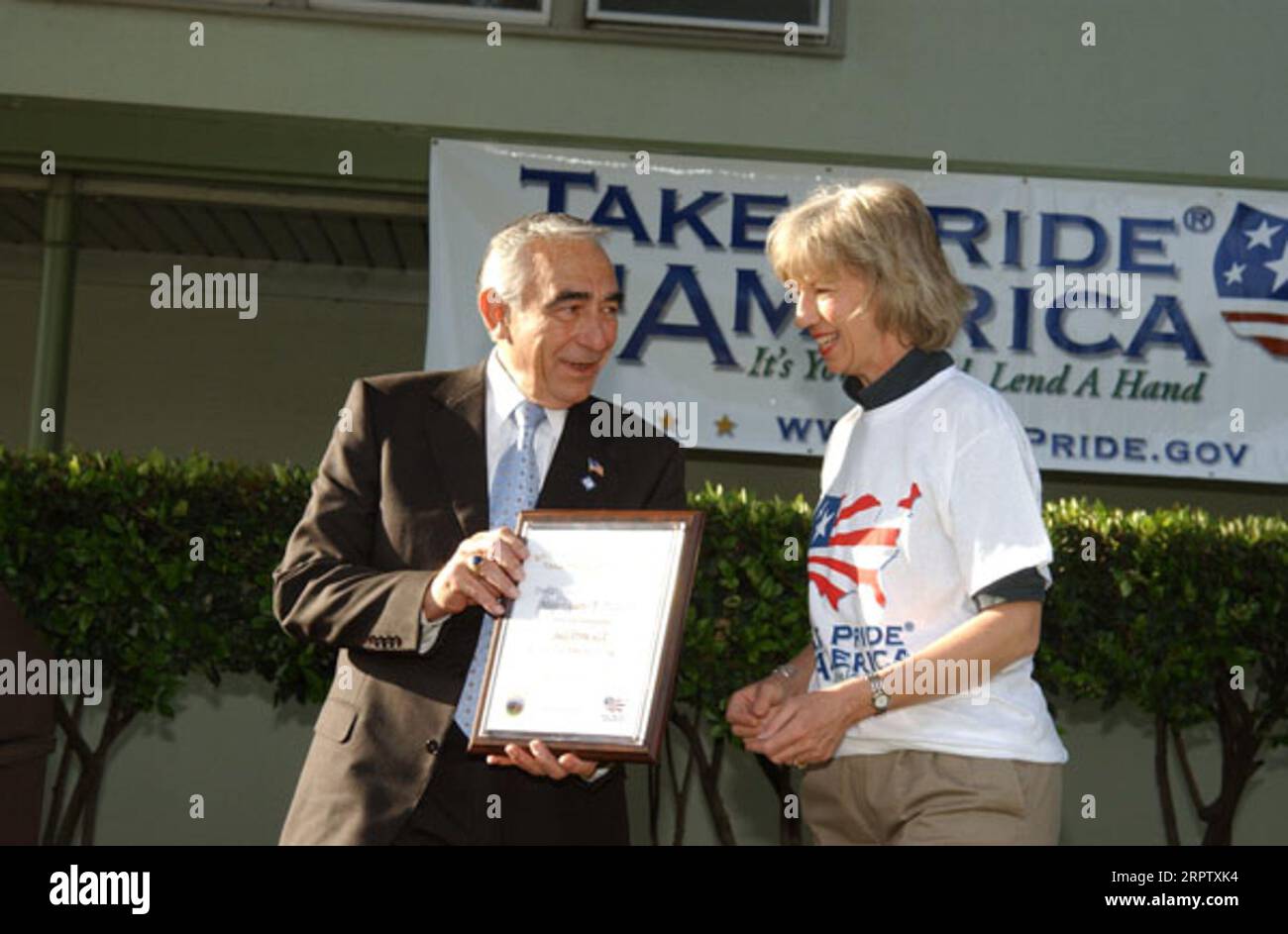 Stockton, California Mayor Gary Podesto, left, with Secretary Gale ...