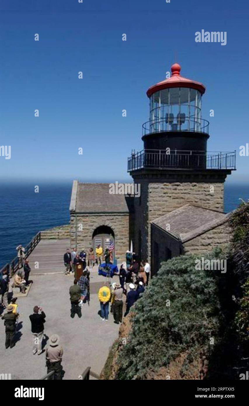Photograph, from coverage of Secretary's visit to Point Sur, California ...