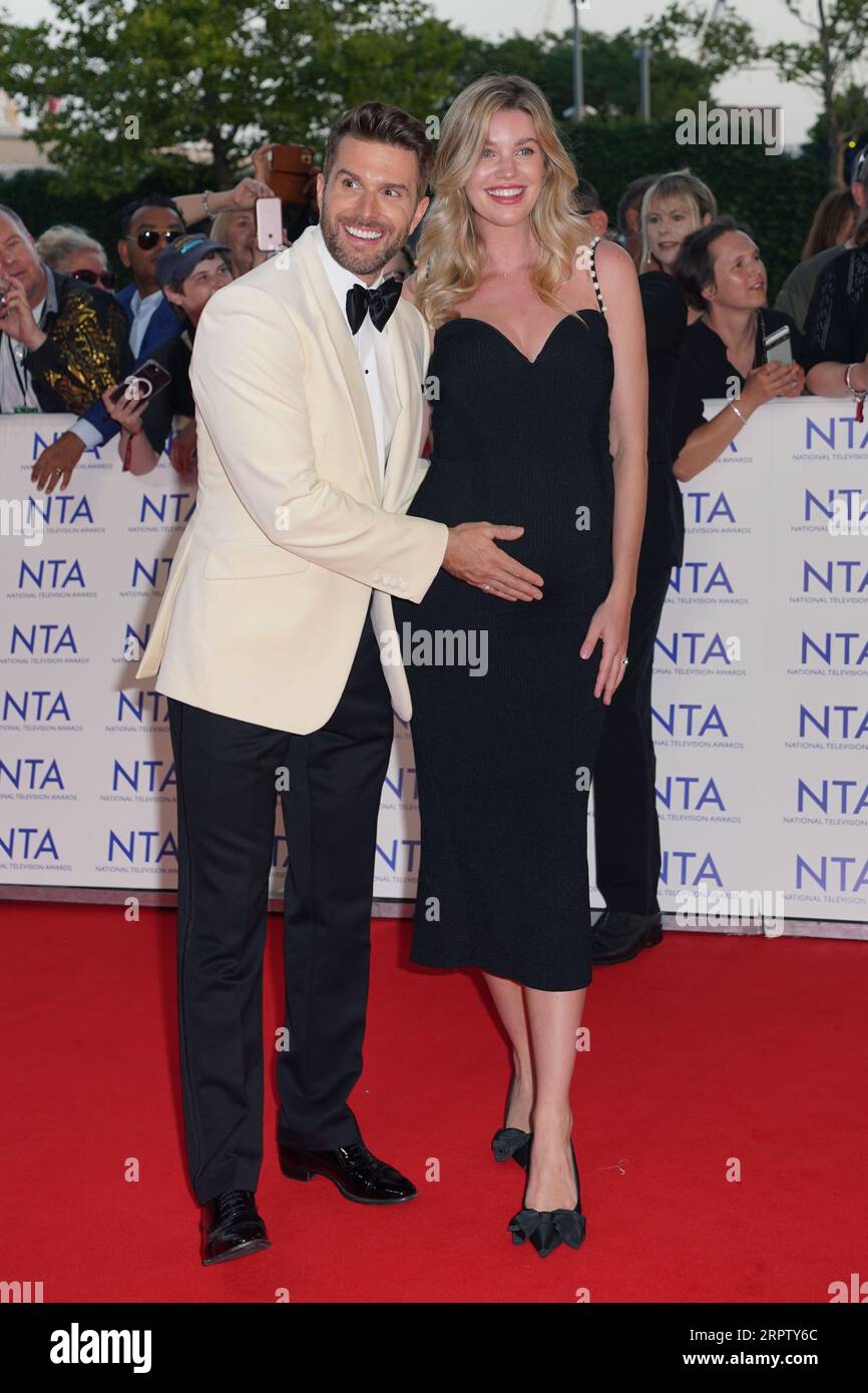 Joel Dommett and Hannah Cooper arrive for the National Television ...