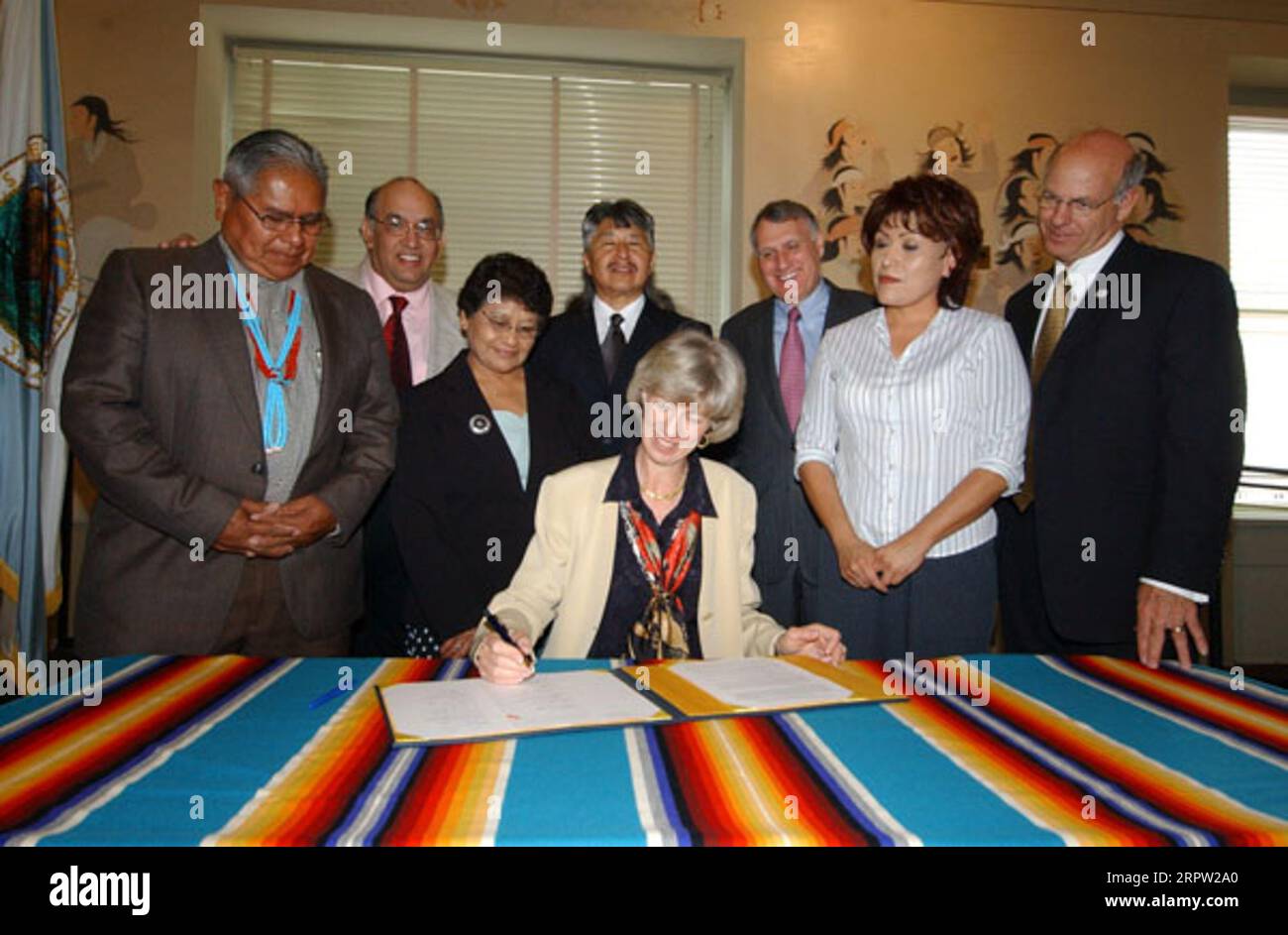 Zuni leader Wilford Eriacho, Assistant Secretary for Indian Affairs ...