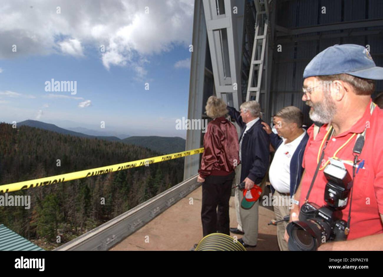 Secretary Gale Norton, far left, touring the Mount Graham International ...