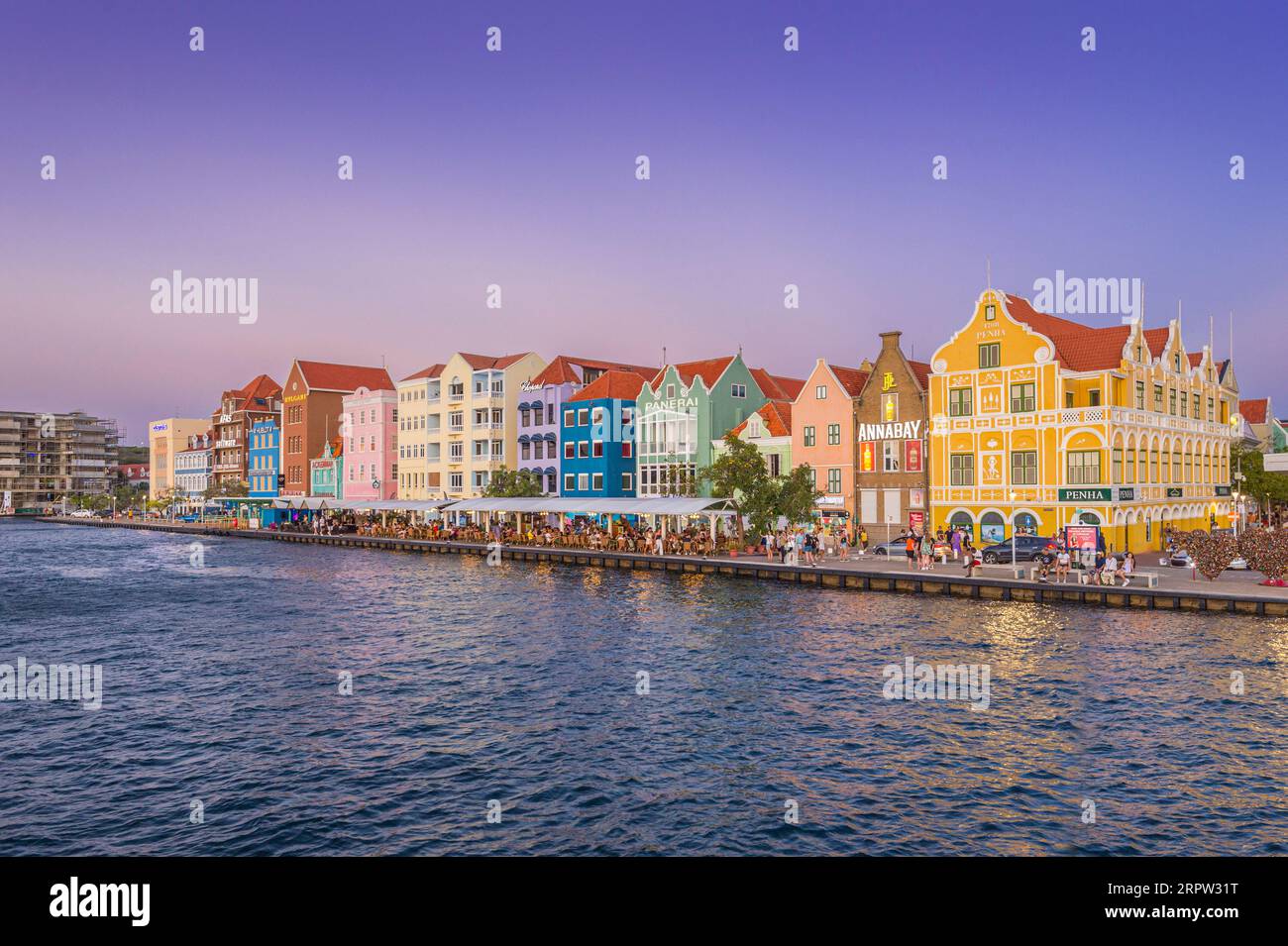 Willemstad, Curaçao Capital of the Dutch Caribbean island Curacao Stock ...