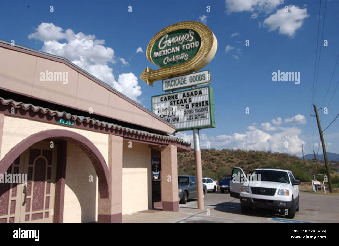 Guayo's El Rey Restaurant in Miami, Arizona, stopover for Secretary ...
