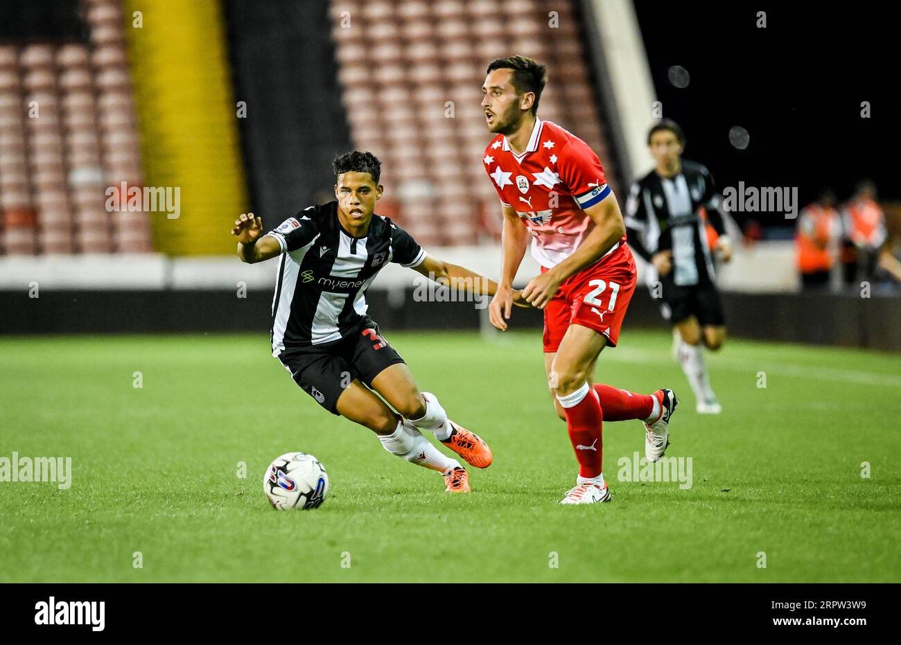 Barnsley, UK, 5th September, 2023. Evan Khouri during the EFL Trophy ...