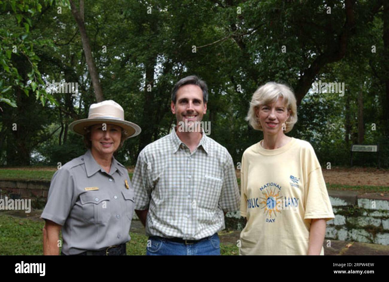 National Park Service Director Fran Mainella, far left, and Secretary ...