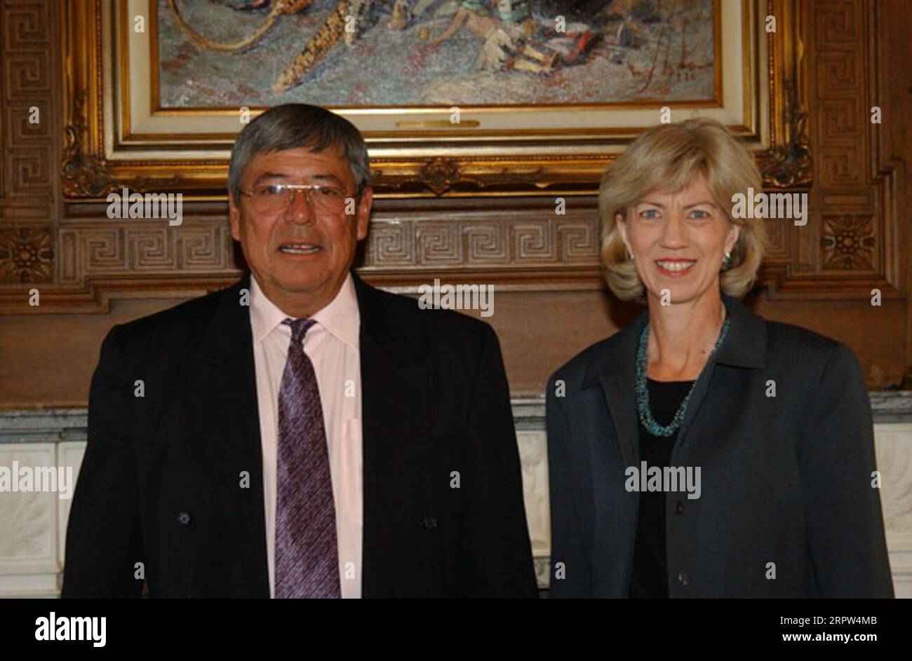 Secretary Gale Norton, right, hosting a tribal leader visiting ...