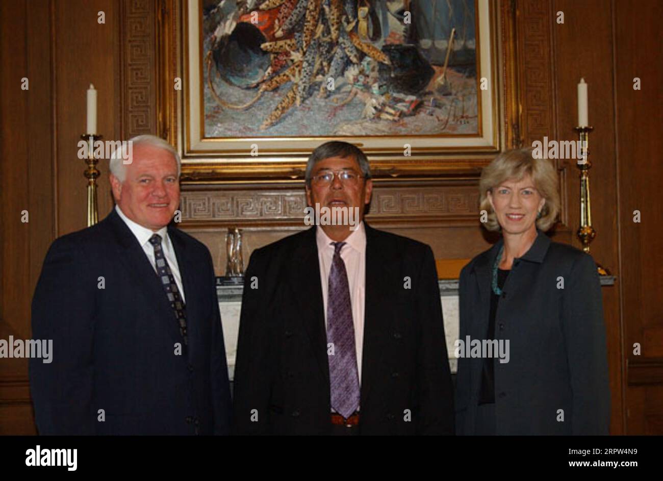 Secretary Gale Norton, far right, and Deputy Secretary J. Steven Griles ...