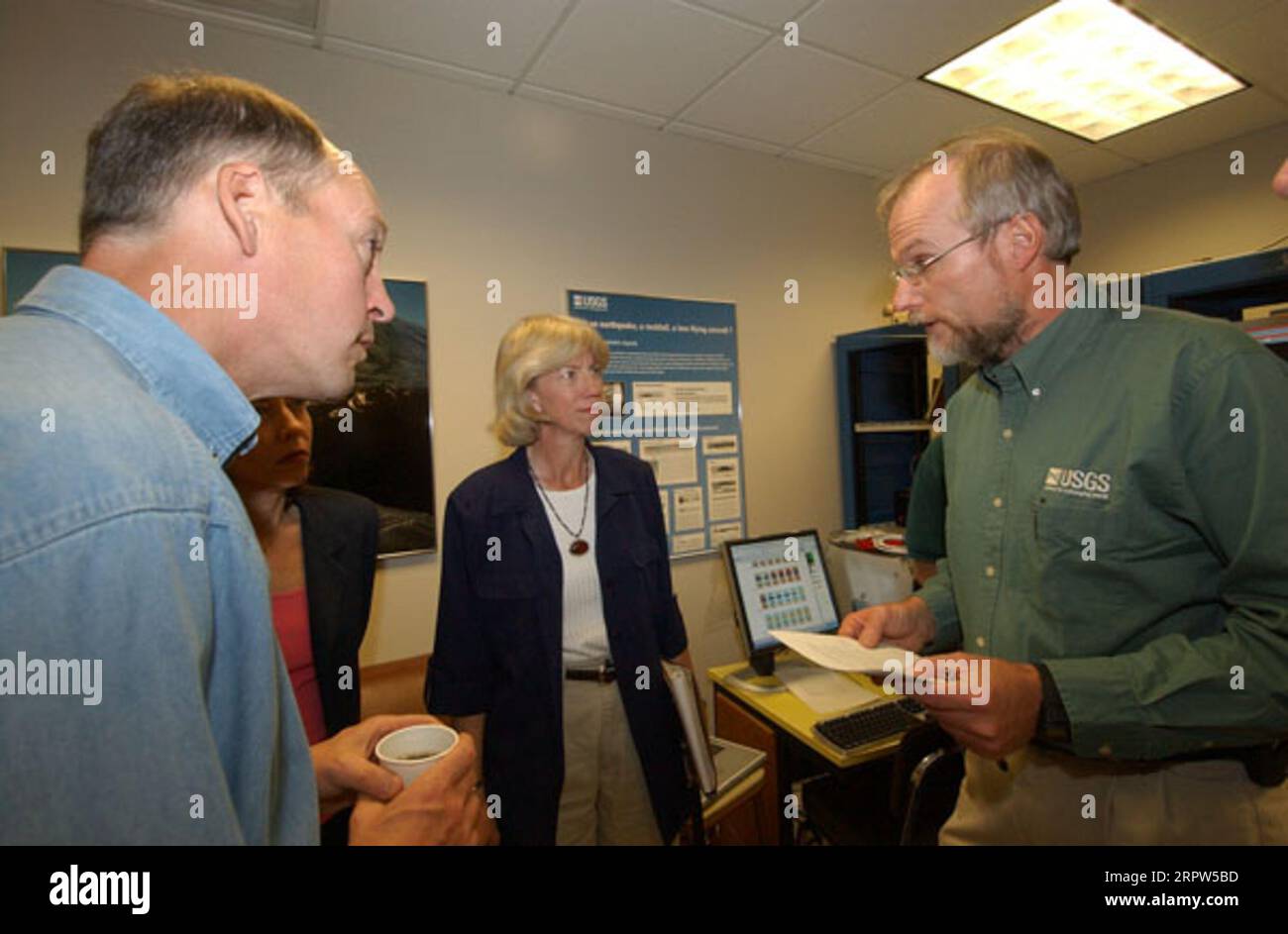 Visit of Oregon Congressman Greg Walden, left, Secretary Gale Norton ...