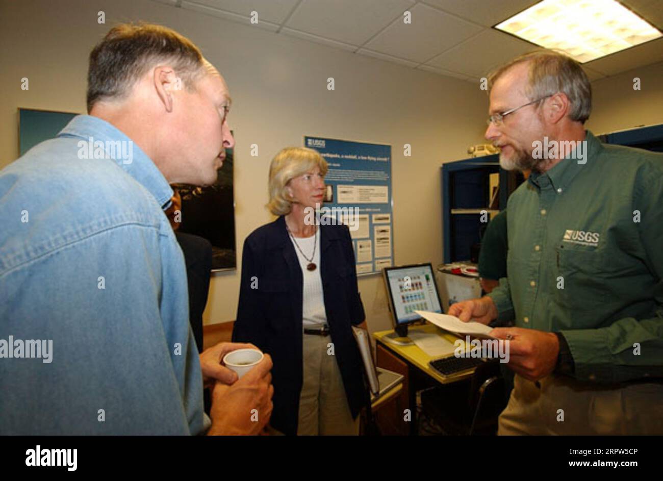 Visit of Oregon Congressman Greg Walden, left, Secretary Gale Norton ...