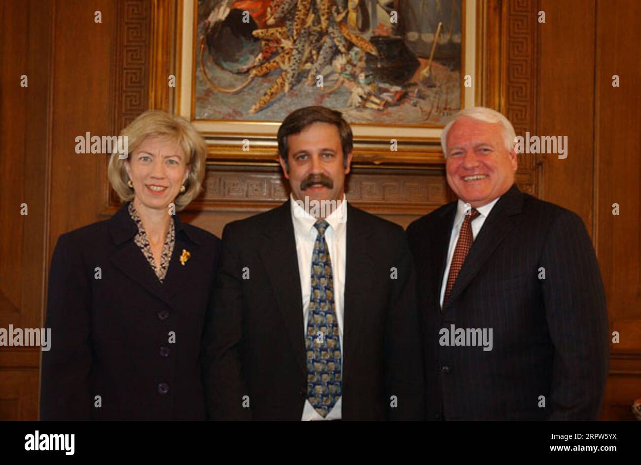 Secretary Gale Norton, Deputy Secretary J. Steven Griles with Fish and ...