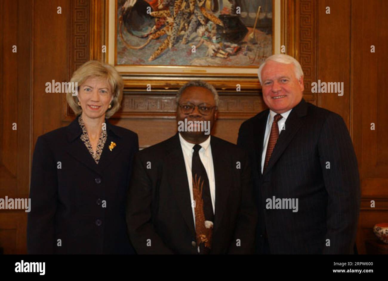 Secretary Gale Norton, Deputy Secretary J. Steven Griles posing with ...