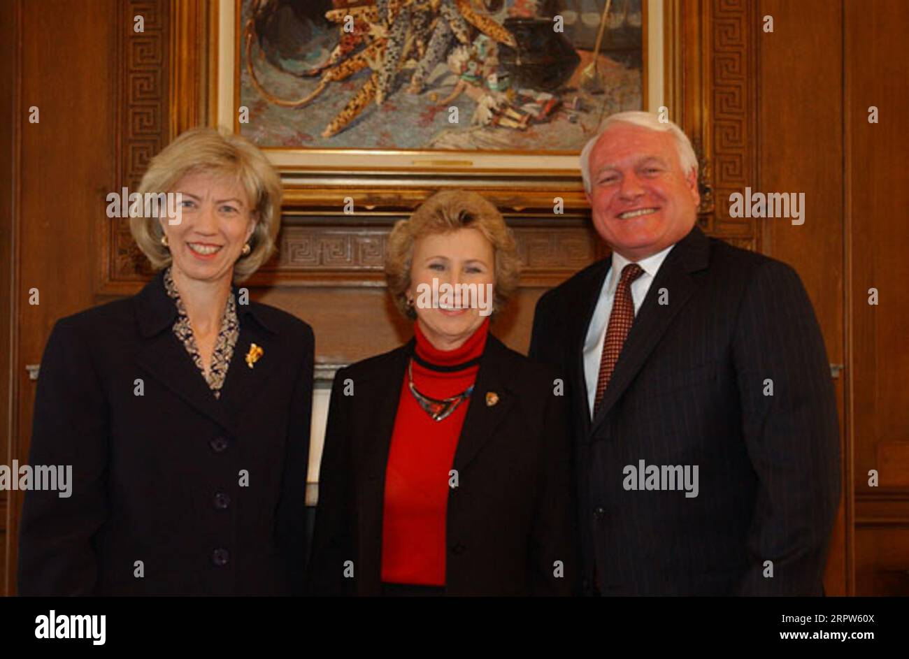 Secretary Gale Norton, Deputy Secretary J. Steven Griles posing with ...