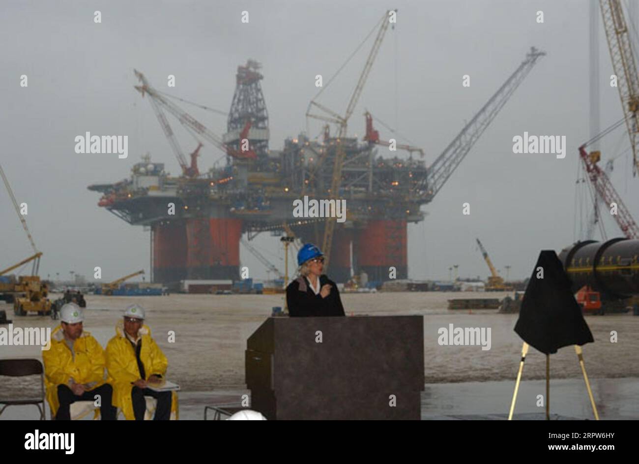 Secretary Gale Norton speaking at events marking the dedication of the ...